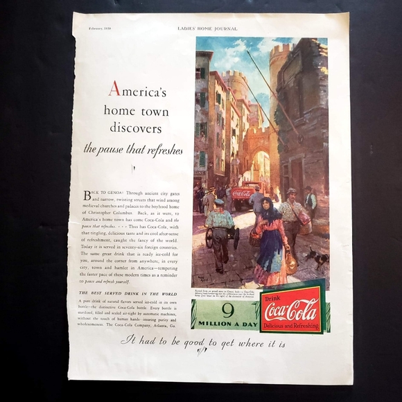 Coca Cola | Wall Decor | Vintage 93s Coca Cola Fred Mizen Print Ad ...